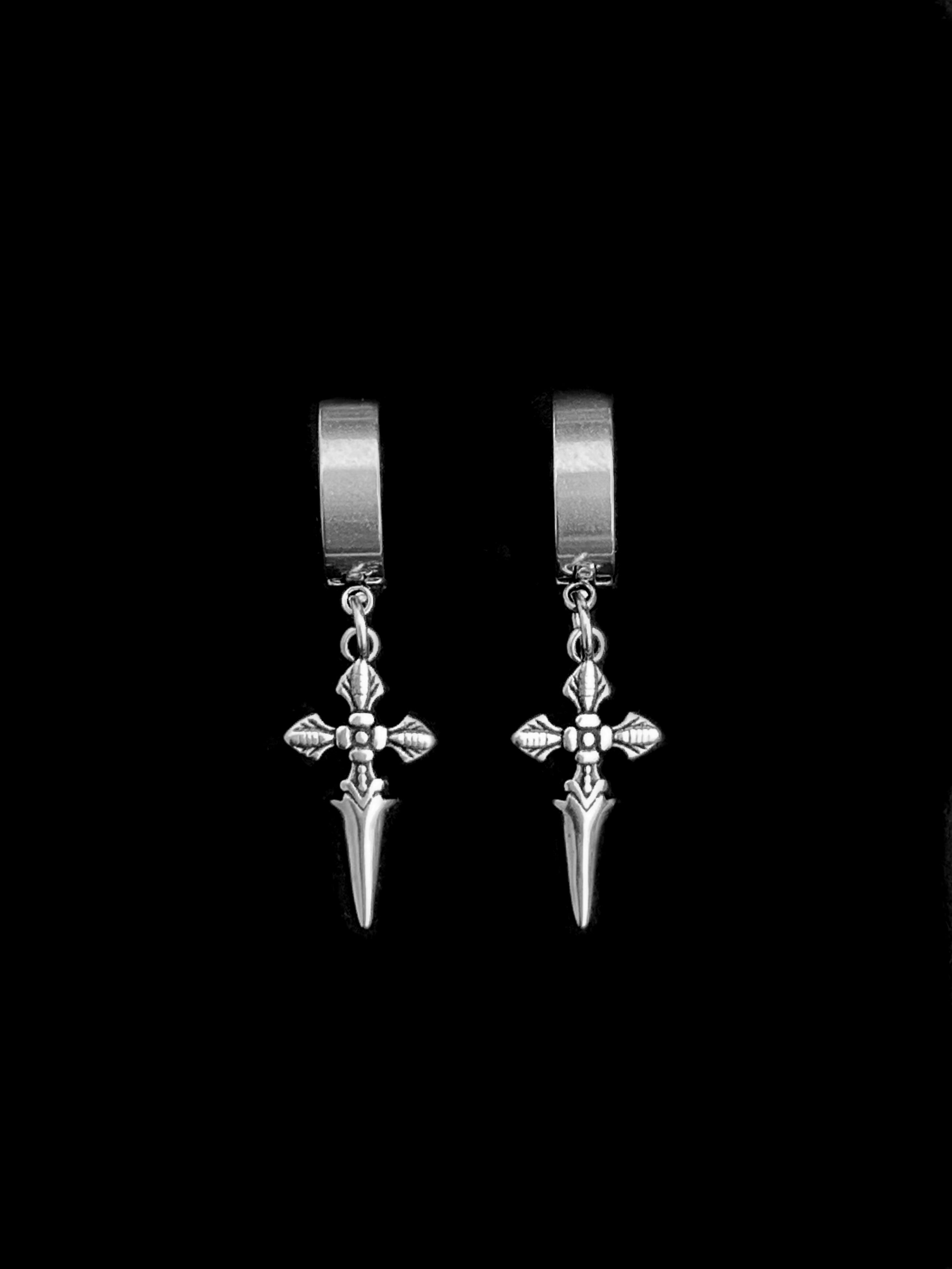 Soft Dagger Drop Earrings – Lesser of 2 Evils