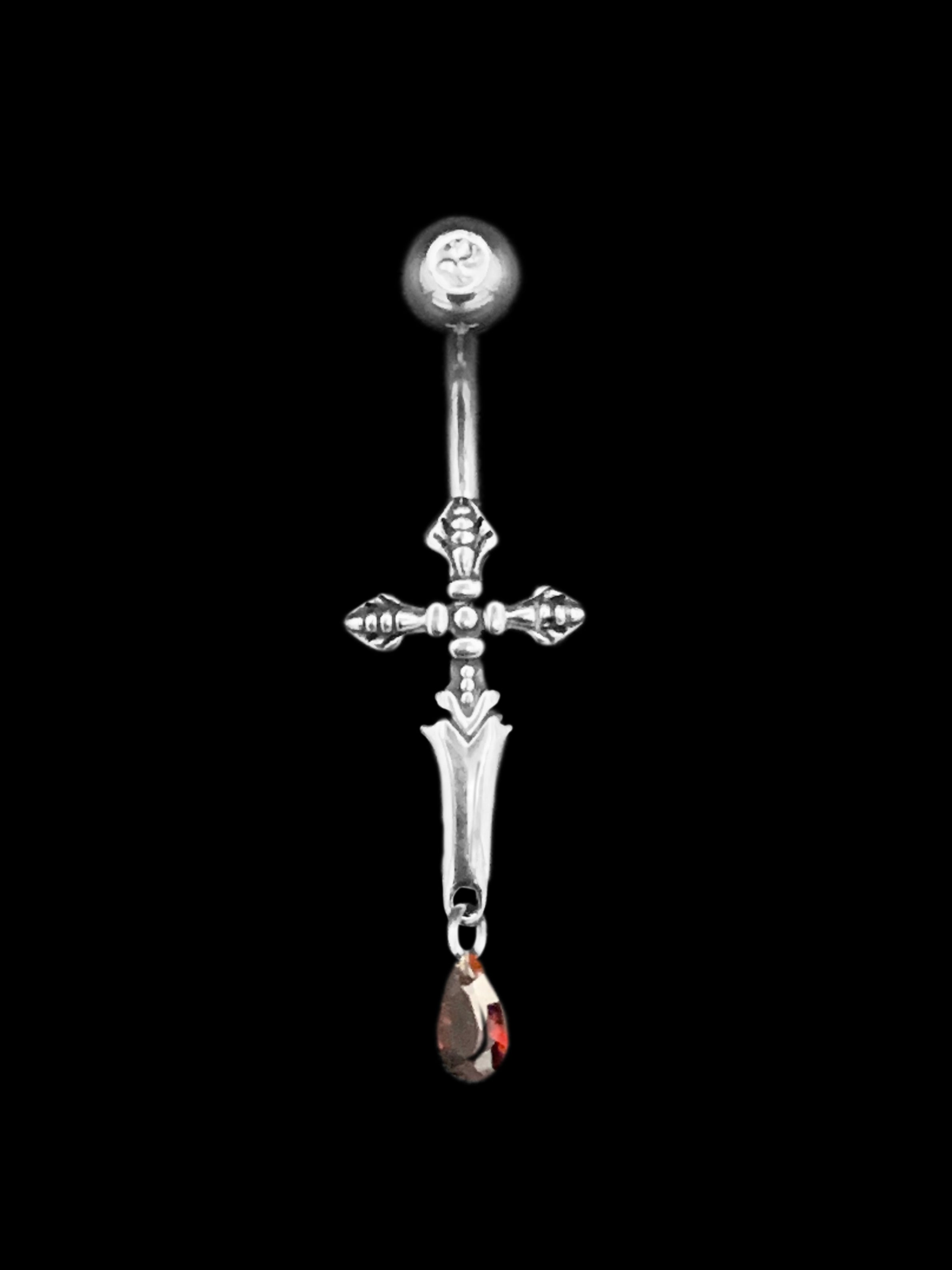 Soft Dagger Belly Ring – Lesser of 2 Evils